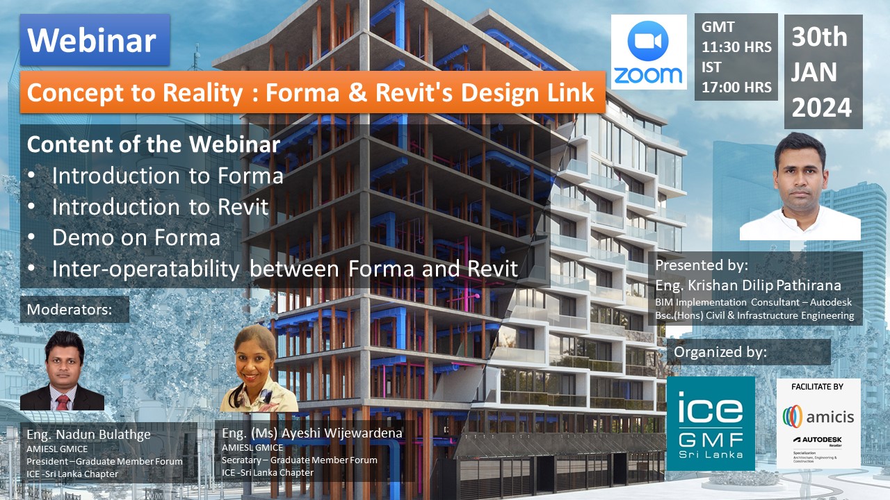 Concept to reality, Revit and Autodesk forma design link - AMICIS